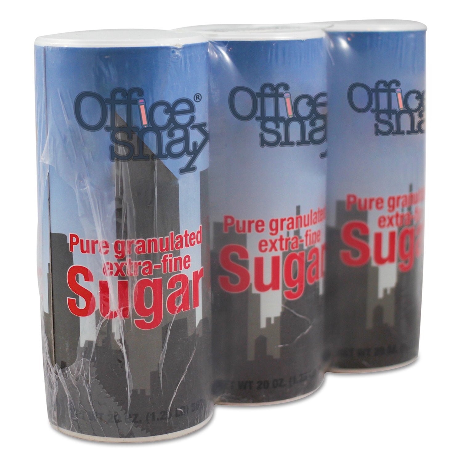Office Snax OFX00019G 20 oz Reclosable Canister of Sugar (3/Pack ...