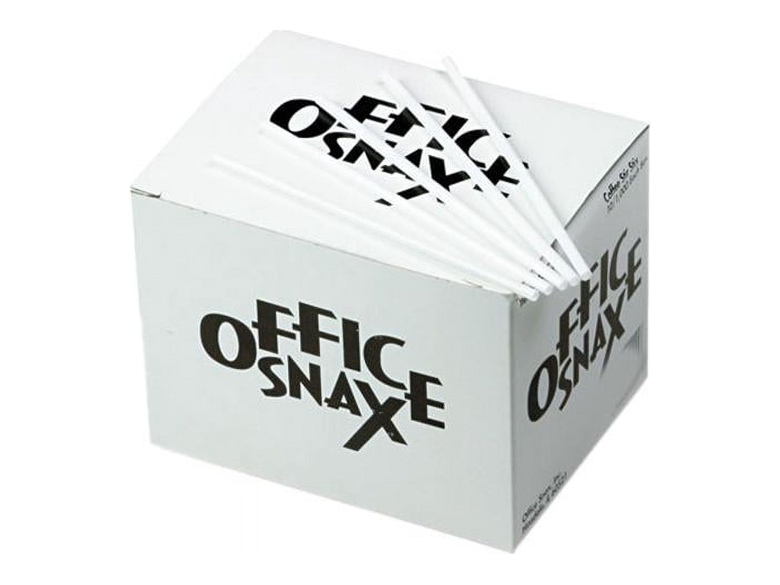 Office Snax STR5 Plastic Stir Sticks, 5", Plastic, White, 1000/Box ...