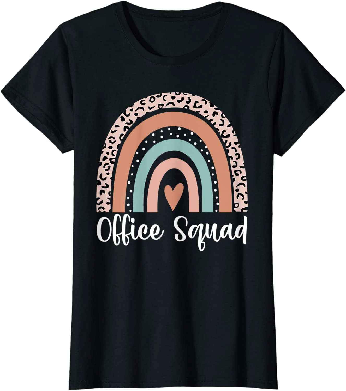 Office Squad Rainbow Administrative Assistants School Team T-Shirt ...