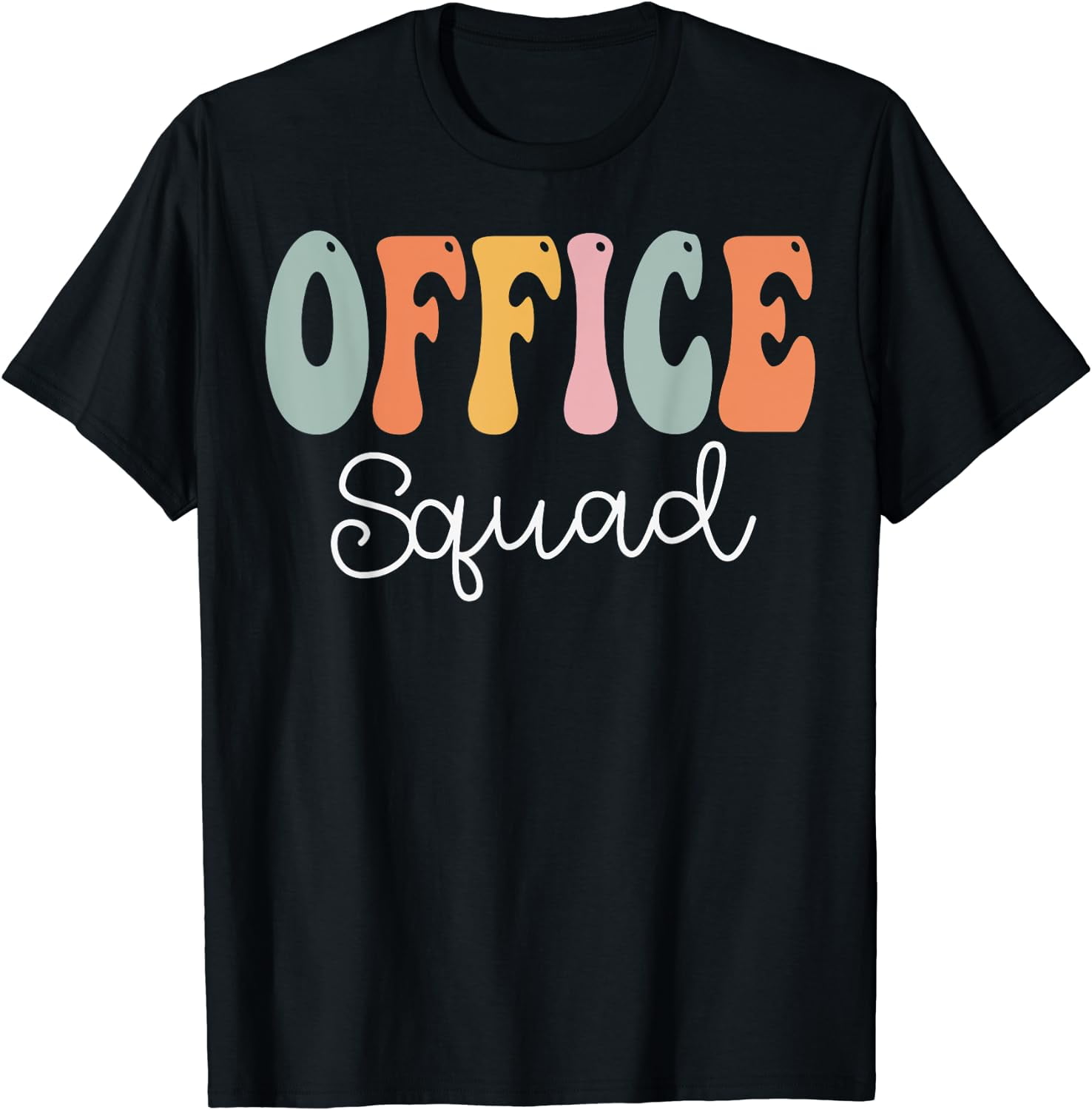 Office Squad Retro Groovy Vintage Happy First Day Of School T-Shirt ...