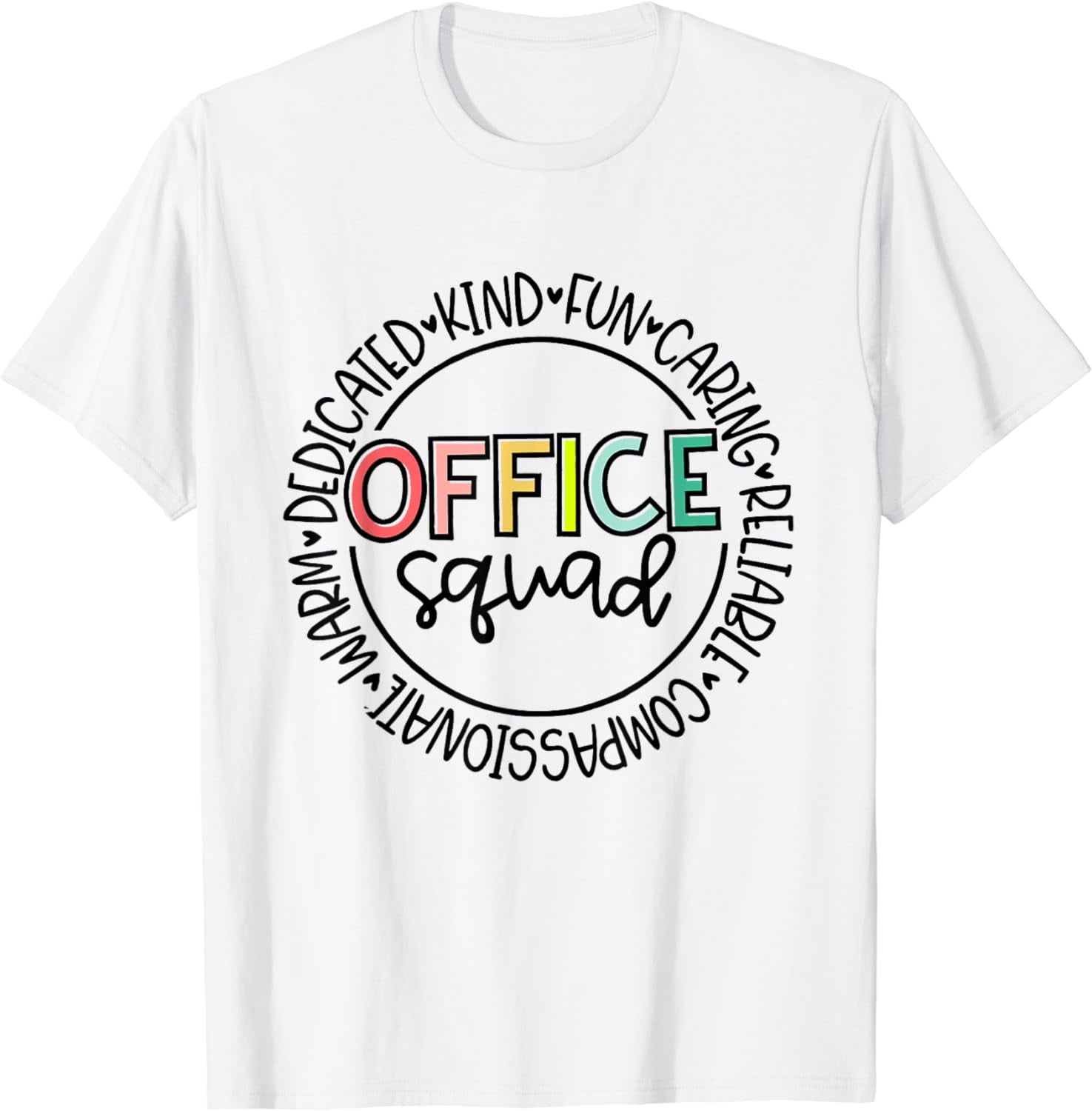 Office Staff Office Squad Coworker Administrative Assistant T-Shirt ...