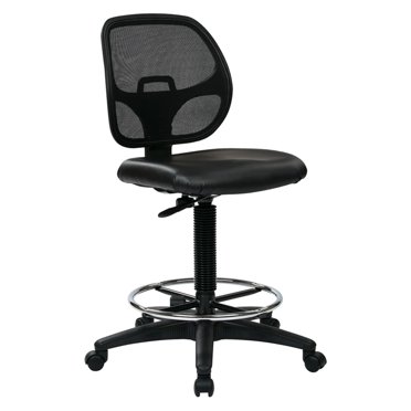 OFM Straton Series Model 119-VAM-DK Armless Swivel Task Chair with ...