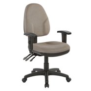 Office Star Products Screen Back Manager's Chair in Black Mesh Seat ...