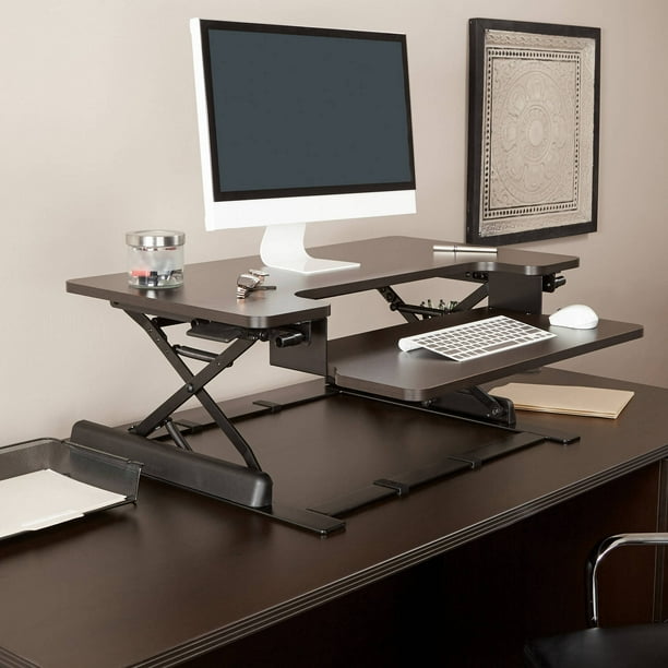 Office Star Products Napa Desk Riser 35W x 29D in Espresso - Walmart.com