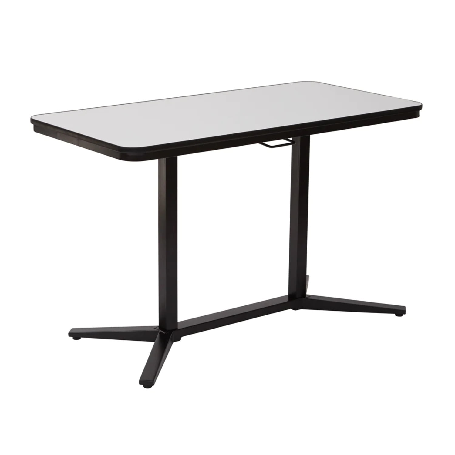 Office Star Products Pneumatic Height Adjustable Table with White Dry ...
