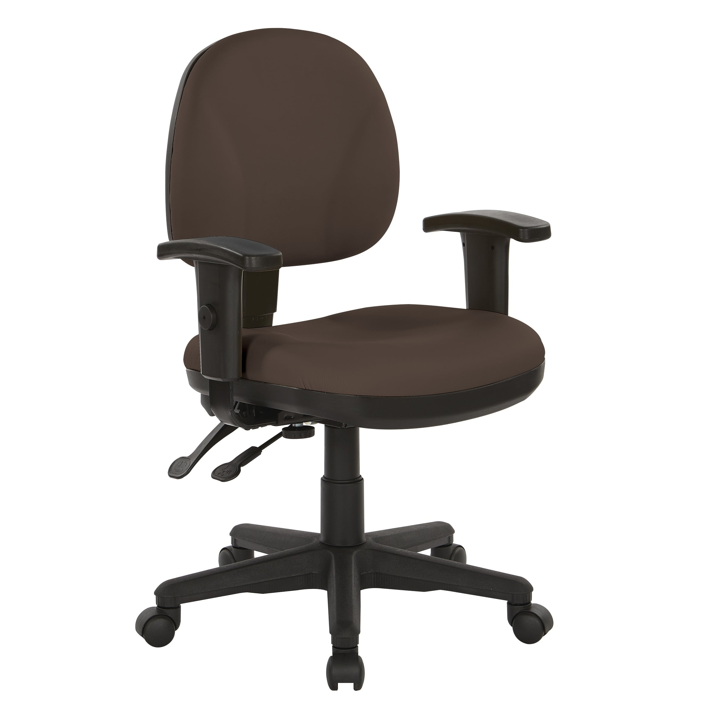 Office Star Products Sculptured Ergonomic Fabricated Office Chair Java ...