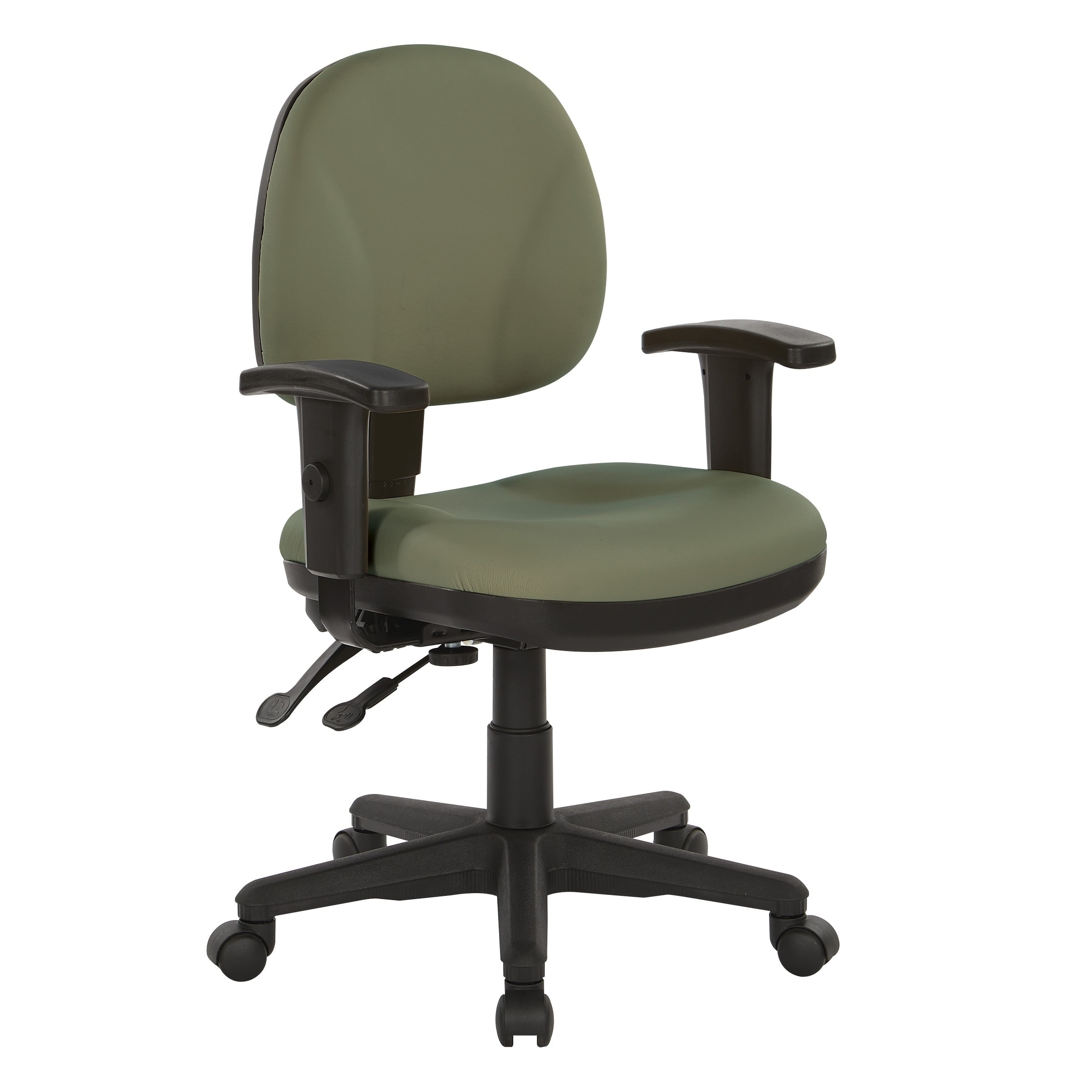 Office Star Products Sculptured Ergonomic Fabricated Office Chair Sage ...