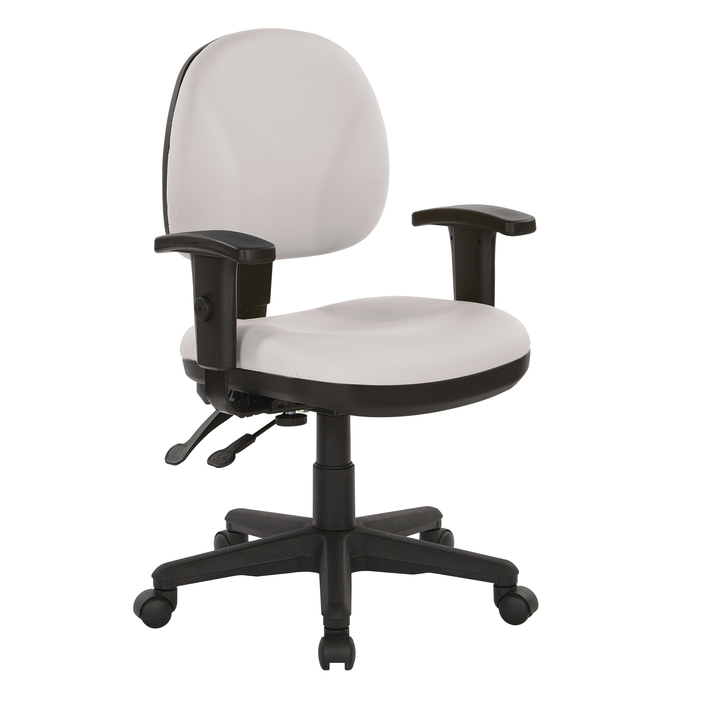 Office Star Products Sculptured Ergonomic Fabricated Office Chair Snow ...