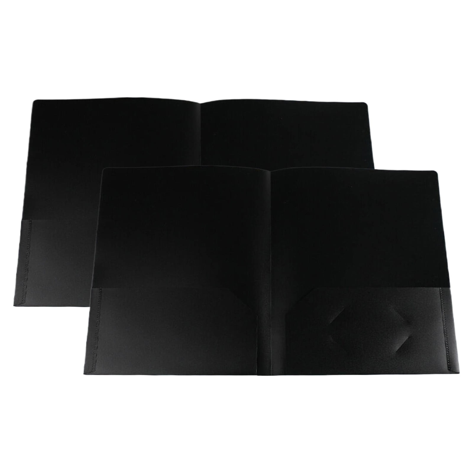 Office Stationery, Hilingoto 2Pcs Folder Black, Plastic Folders with ...