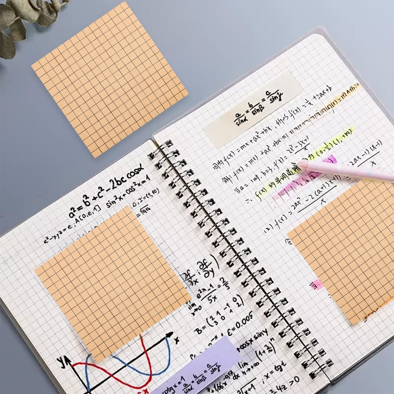 Office Stationery, Sticky Notes, 80-Piece Self-Adhesive Notepads for ...