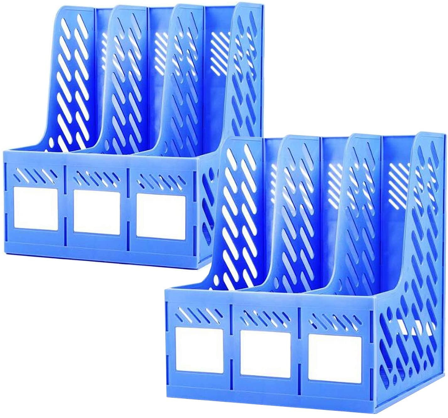 Office Storage Locker 2Pcs Plastic Storage Box Document Storage Desktop ...