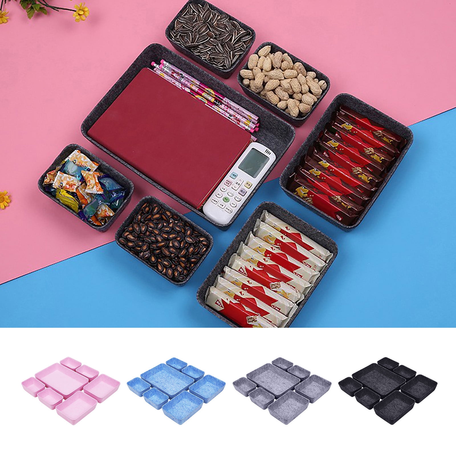 Office Storage & Organization,Desk Storage Solutions,7-Piece Set,Trays ...