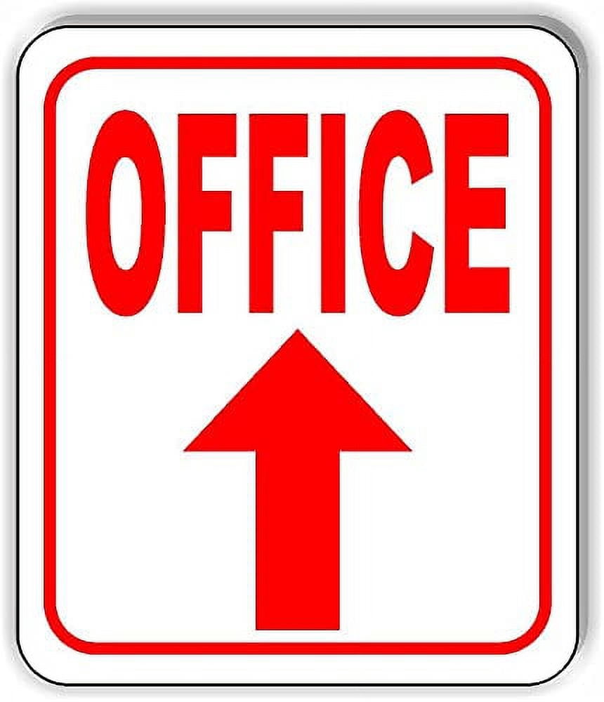 Office Straight Arrow Aluminum Composite Sign - Walmart.com
