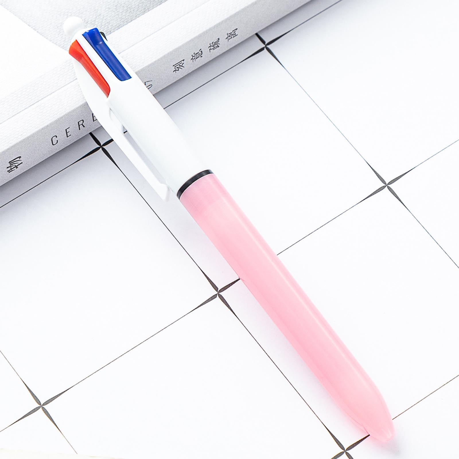 Office Study Stationery Multi-color Pen Four In One Press Hand Account ...
