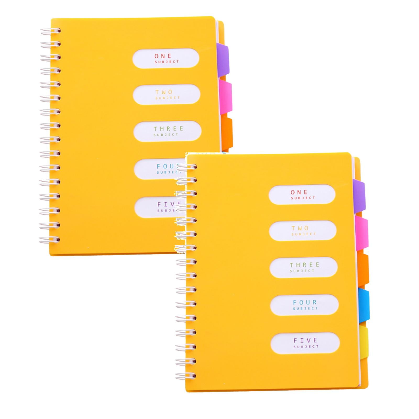 Office Supplies 5 Subject Notebook Large Notebook With Dividers ...
