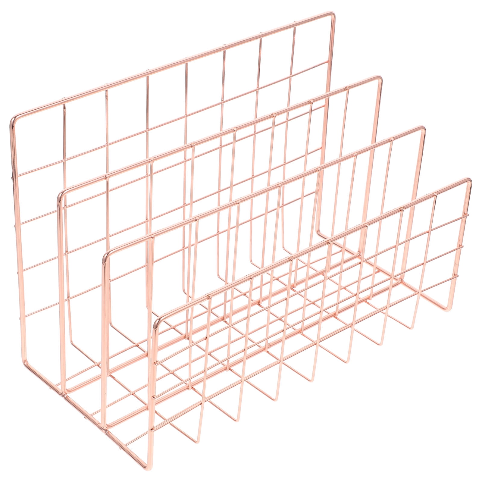 MLINS Rose Gold Desk File Organizer for Storage Iron Material ...