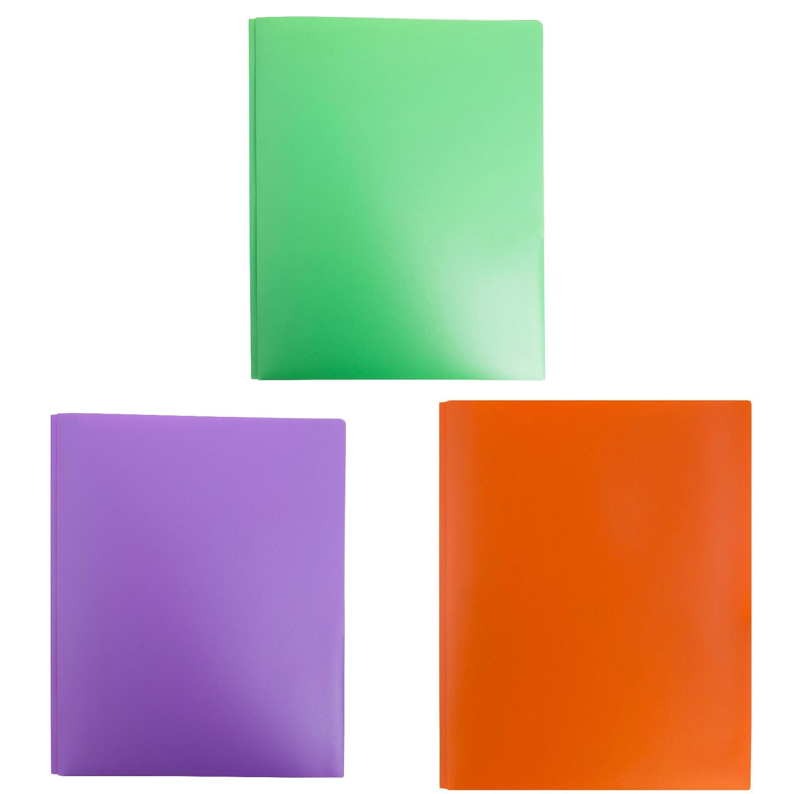 Office Supplies Dunwell Colored Plastic Folder With Pockets And Prongs ...