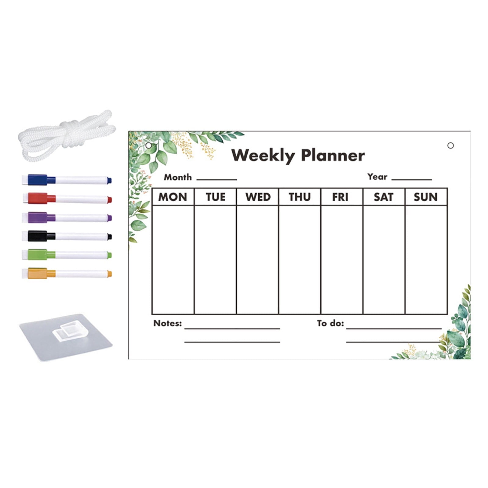 Office Supplies ,Hanging Erasable Acrylic Weekly Planner Notepad G,An ...