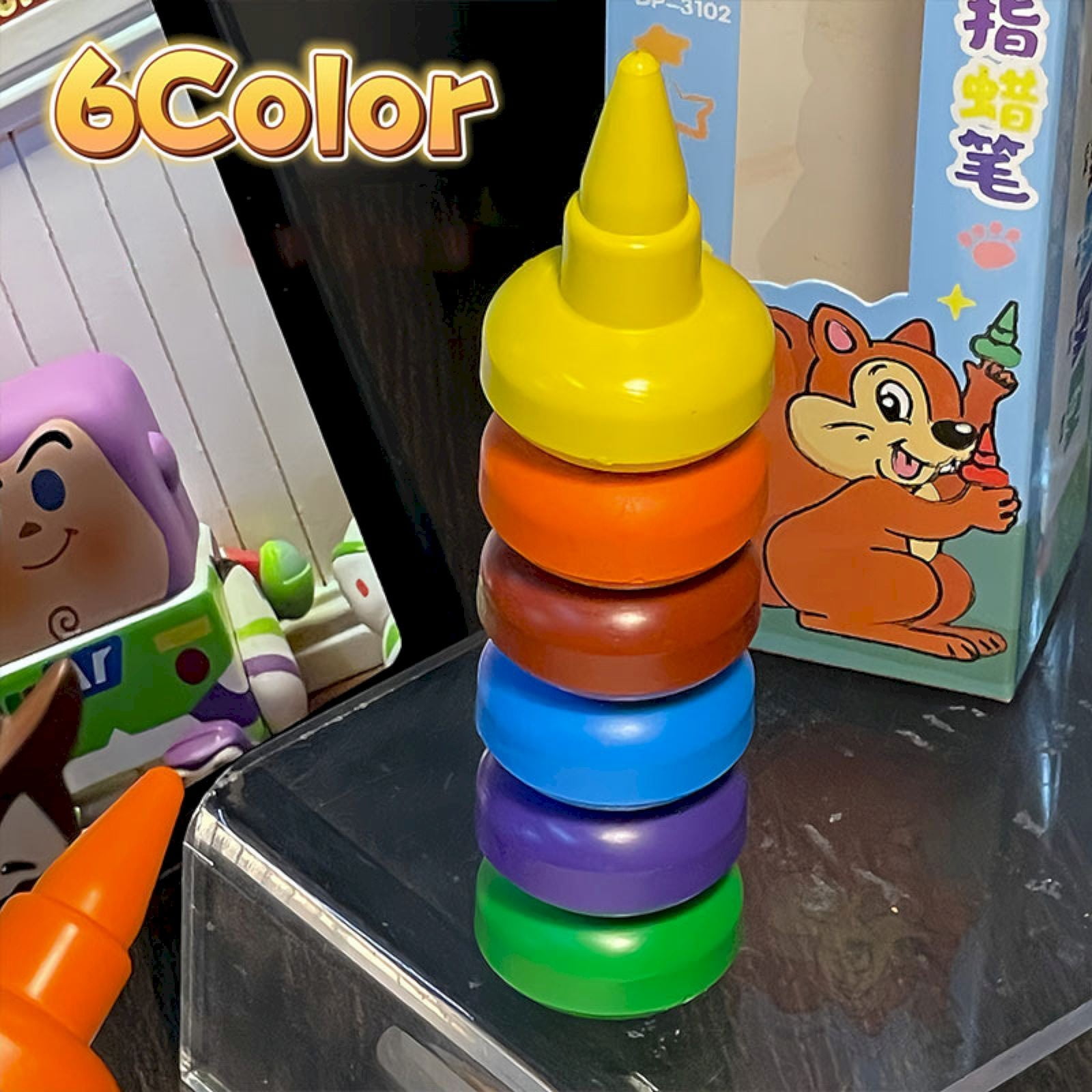 Office Supplies Kids Crayons Art Kit 6/12 Colors Protective Coloring ...