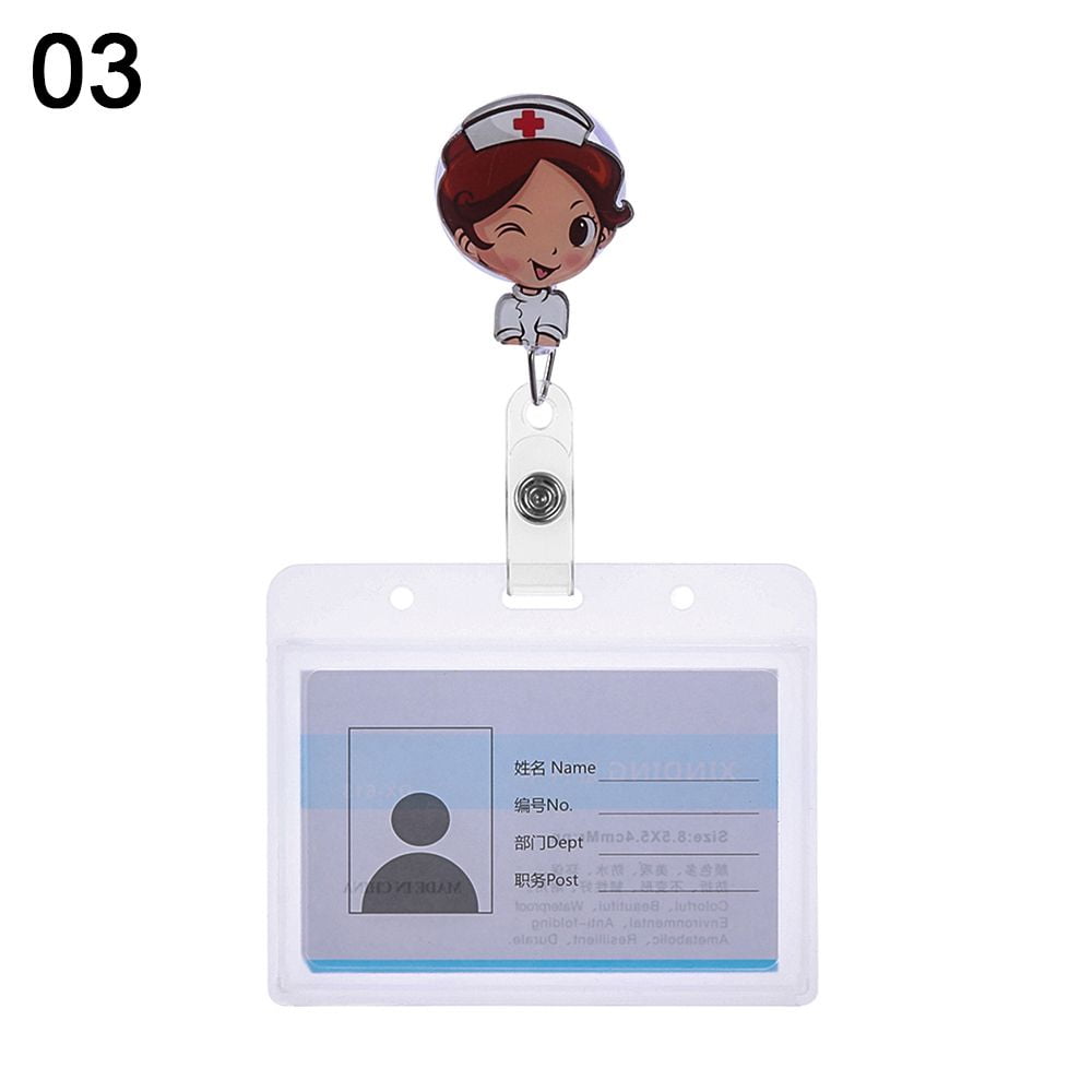 Office Supplies Metal Clip Nurse Doctor Name Tags Badge Holders with ...
