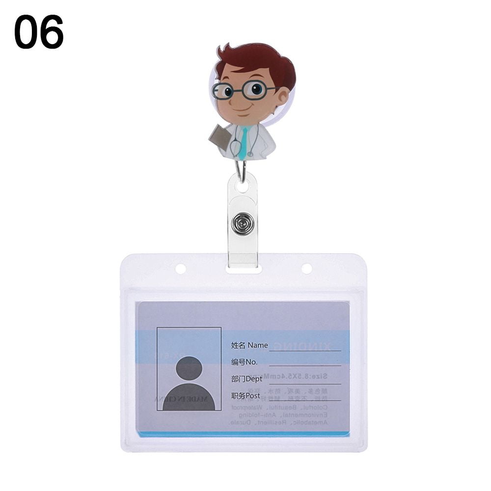 Office Supplies Metal Clip Nurse Doctor Name Tags Badge Holders with ...