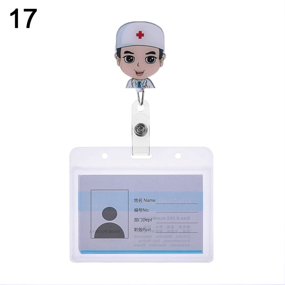 Office Supplies Metal Clip Nurse Doctor Name Tags Badge Holders with ...