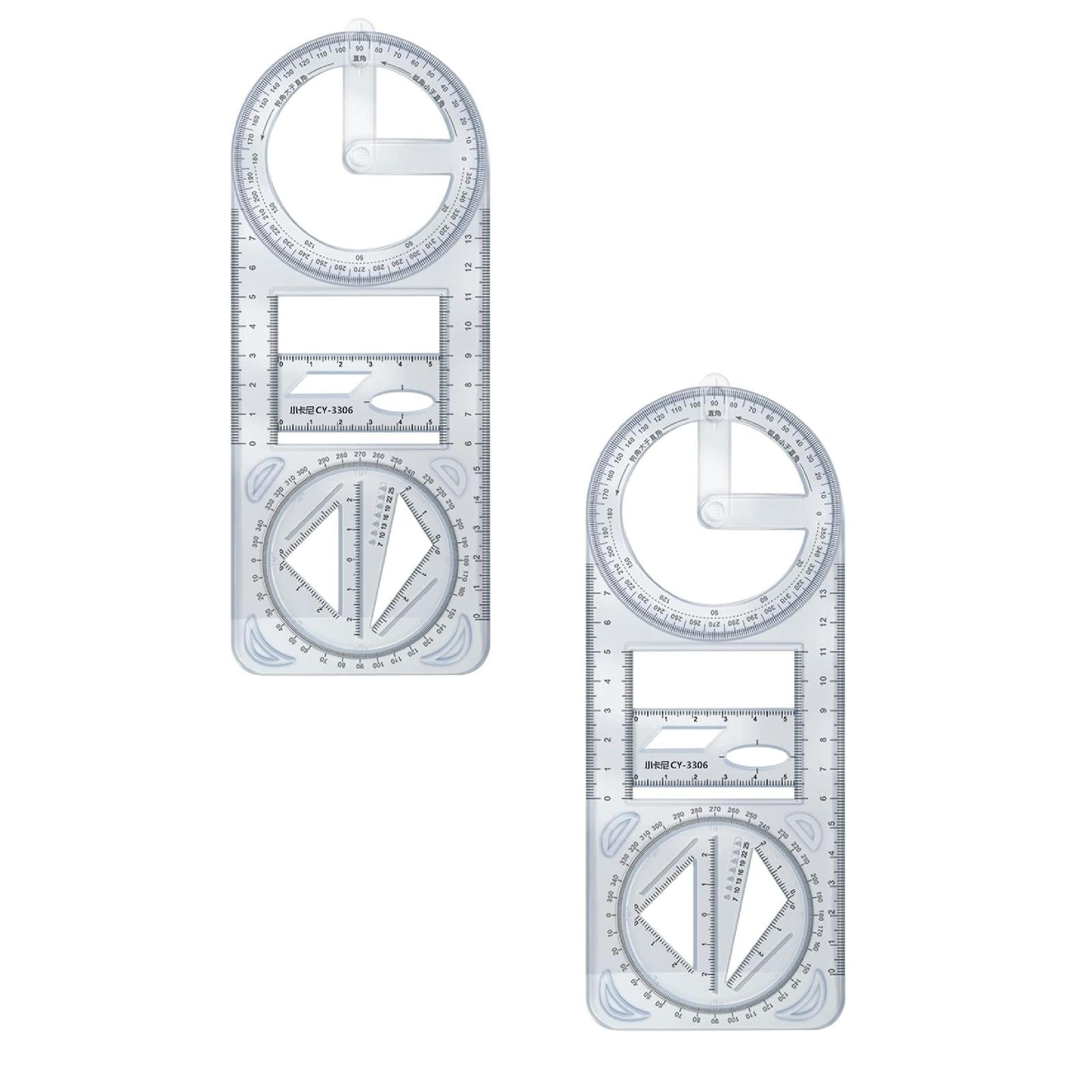 Office Supplies Multifunctional Geometric Ruler Drawing Ruler Tool ...