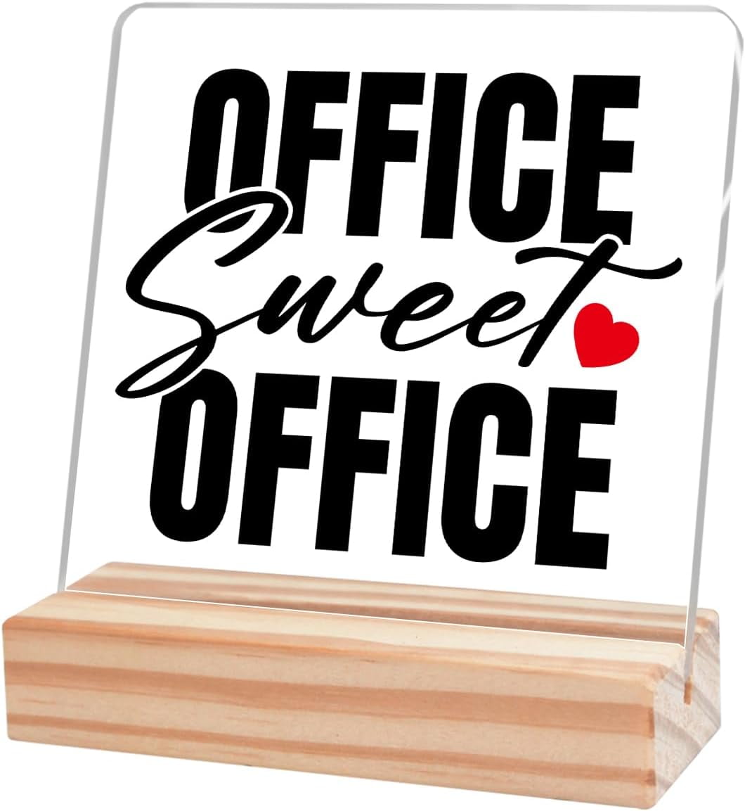 Office Sweet Office Sign Desk Decor,Coworker Gift For Women Men,Cute ...