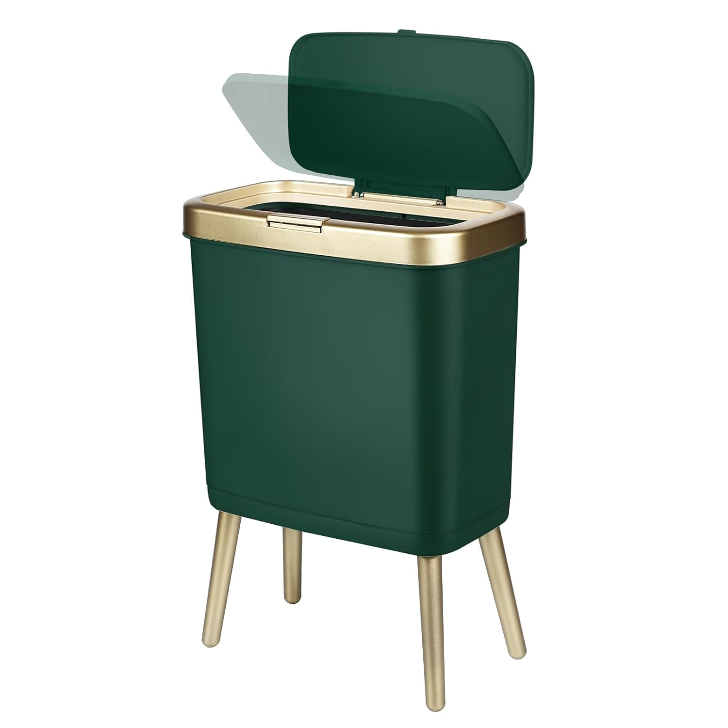 Office Trash Can with Lid,Small Kitchen Trash Can, 4 Gallon Kitchen ...