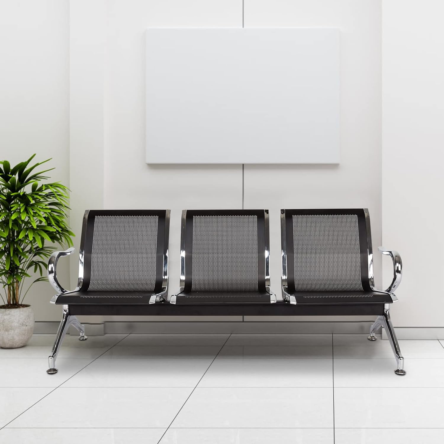 Office Waiting Room Chairs 3-Seat,Reception Chairs Visitor Guest Chair ...