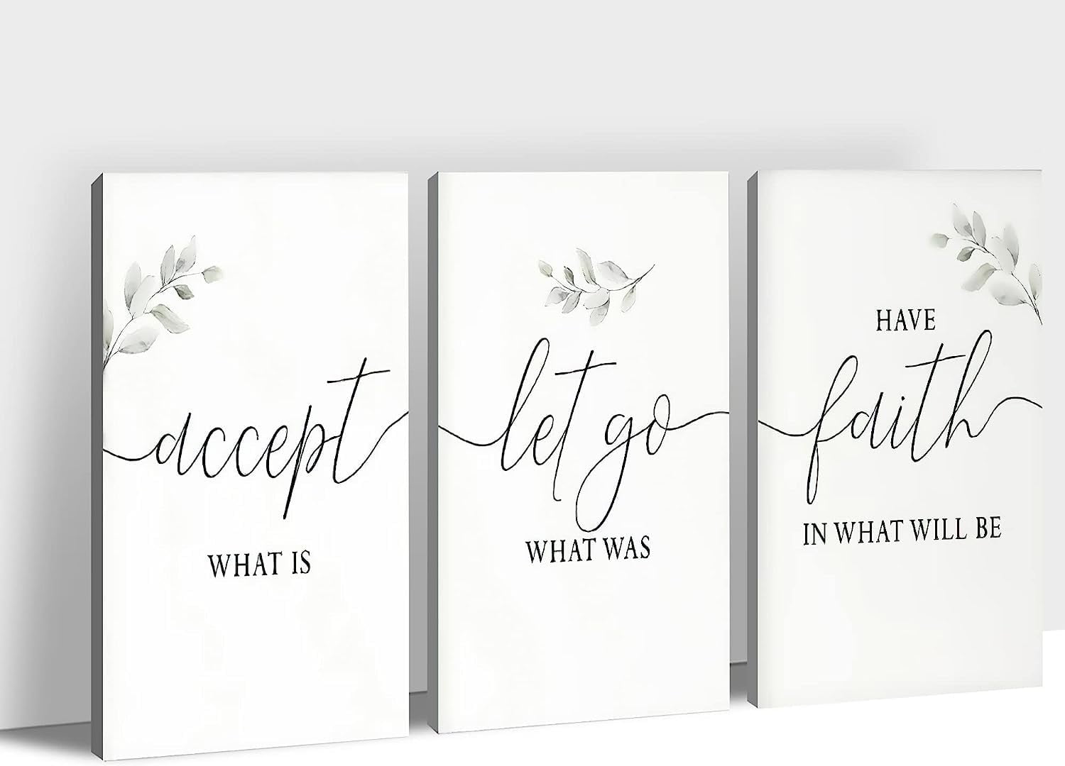 Office Wall Art-3 Panel Motivational Wall Art, Inspirational Quotes ...