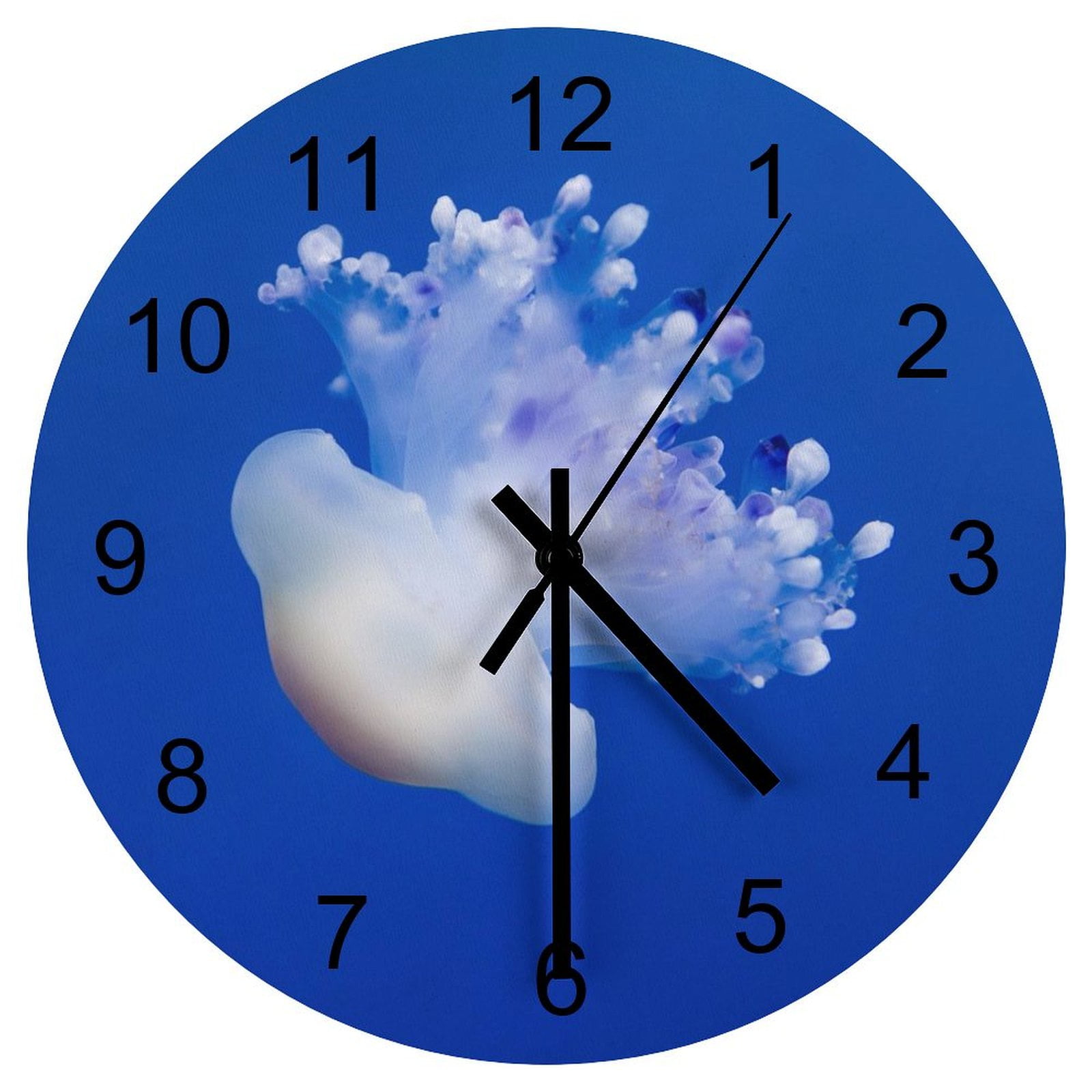 Office Wall Clock Underwater world jelly Clocks 12 inch Mute Fashion ...