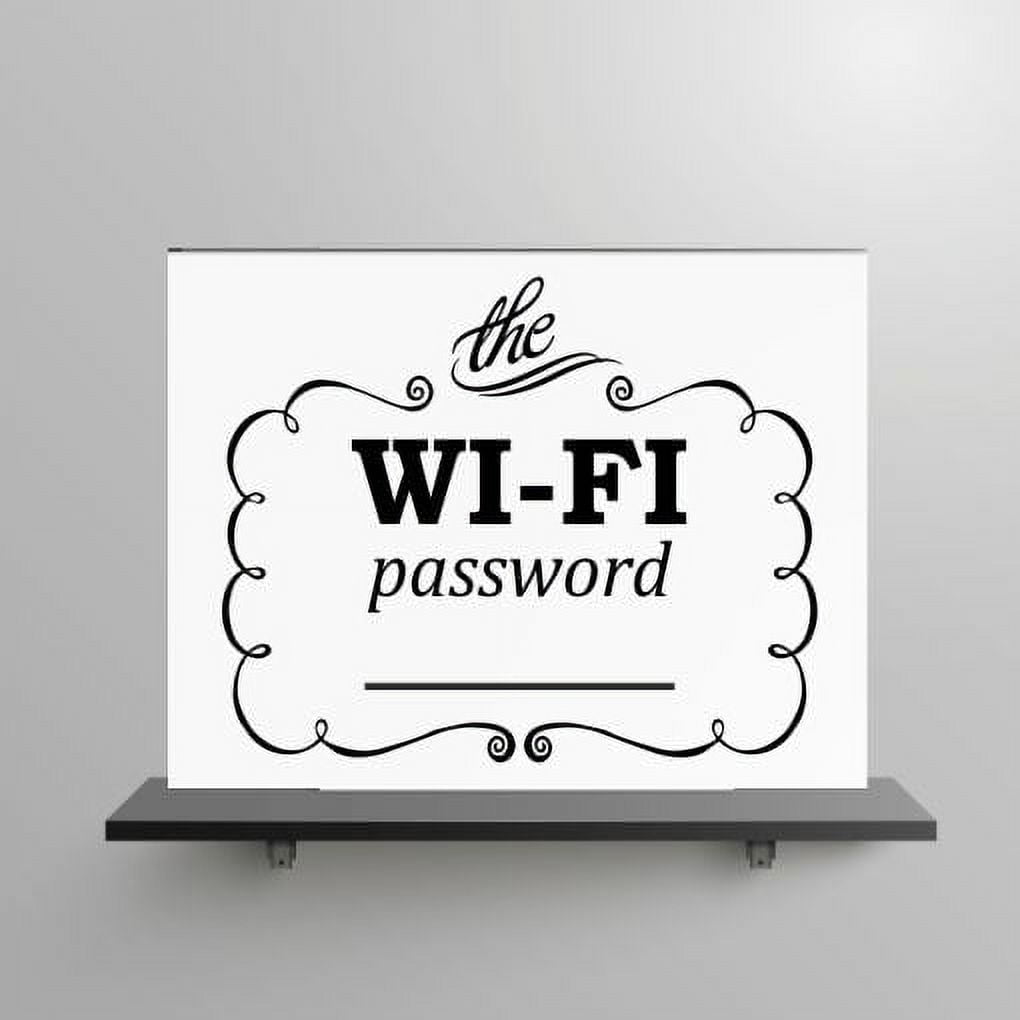 Office Wall Decal Wifi Password Vinyl Lettering Hotel Sign Art Sticker ...