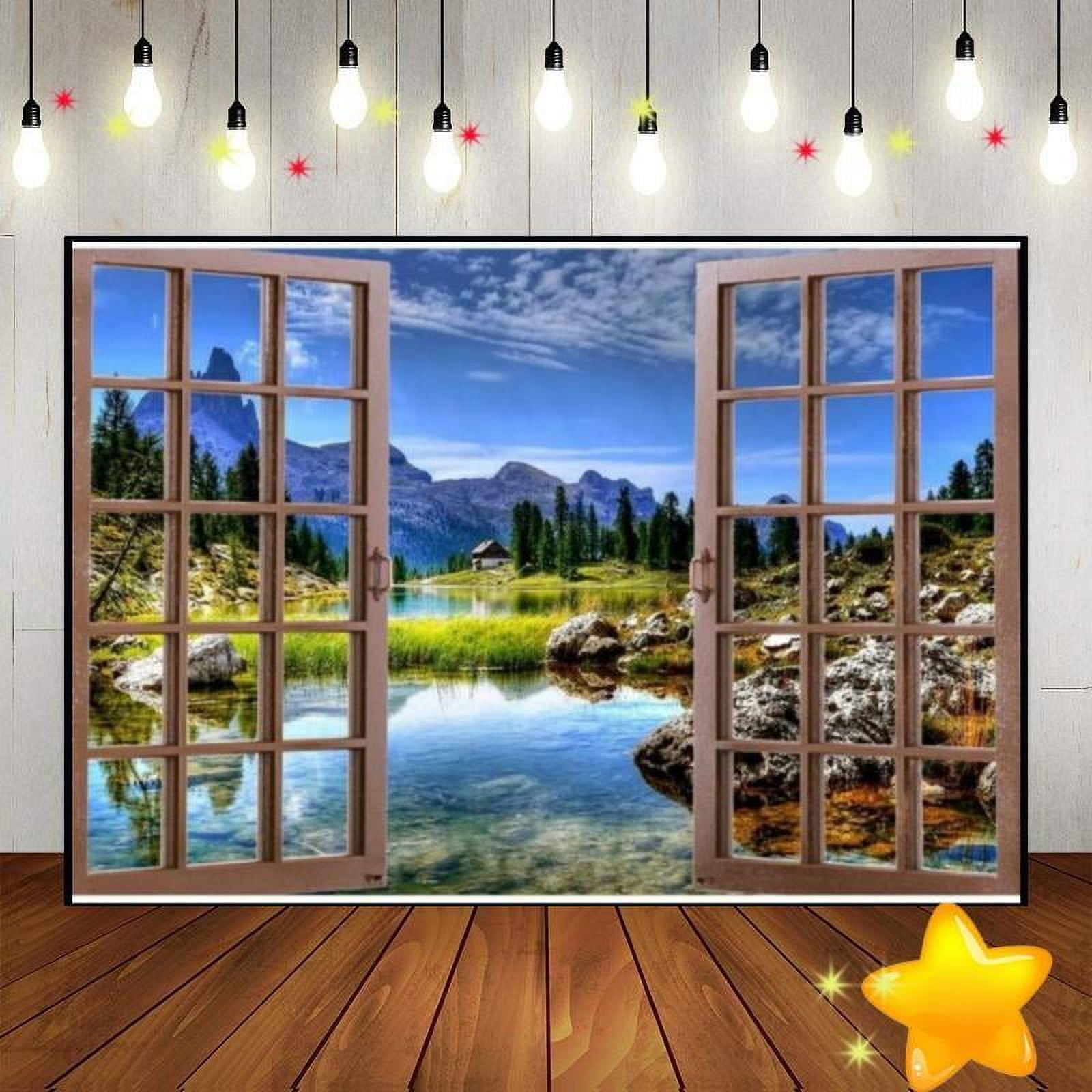 Office Window Video Conference Studio Background Birthday ration Bar ...