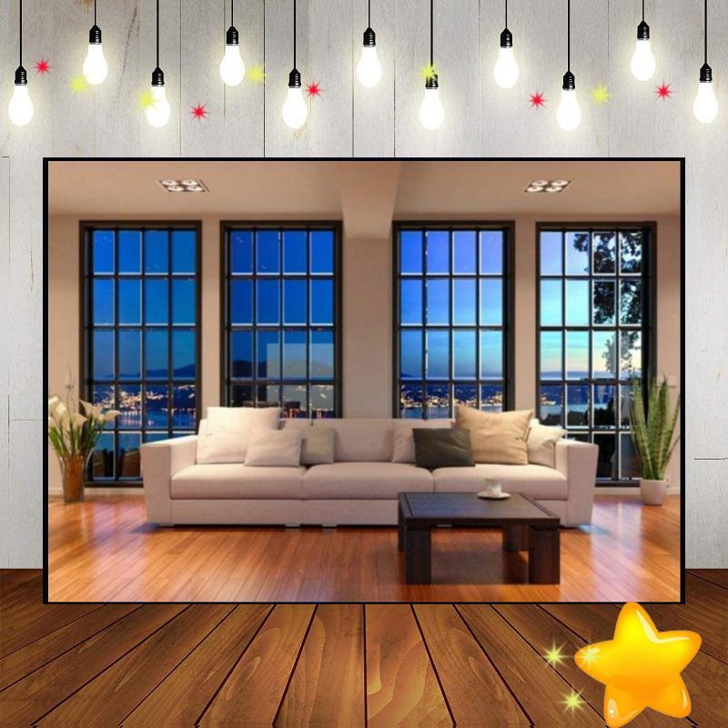 Office Window Video Conference Studio Background Photo Banner Custom ...