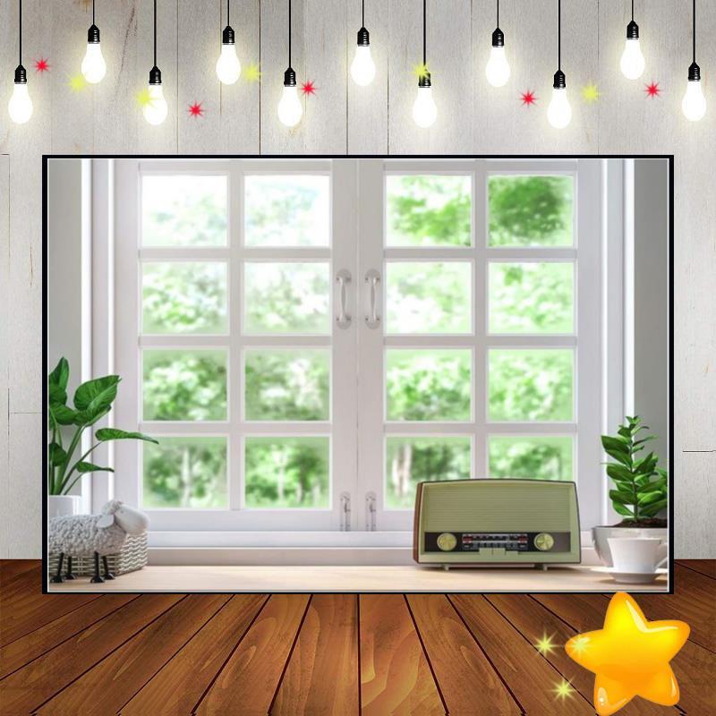Office Window Video Conference Studio Party Birthday ration Background ...