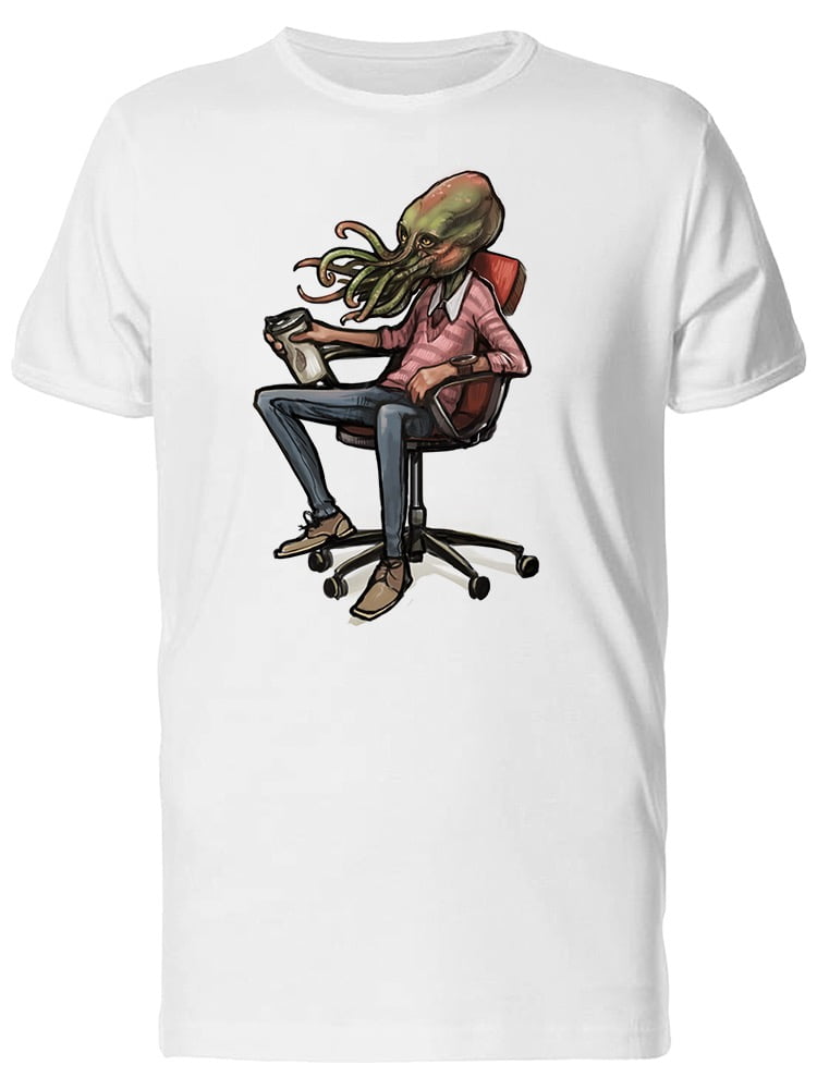 Office Worker With Octopus Face T-Shirt Men -Image by Shutterstock ...
