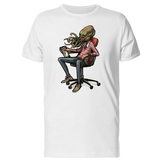 Office Worker With Octopus Face T-Shirt Men -Image by Shutterstock ...