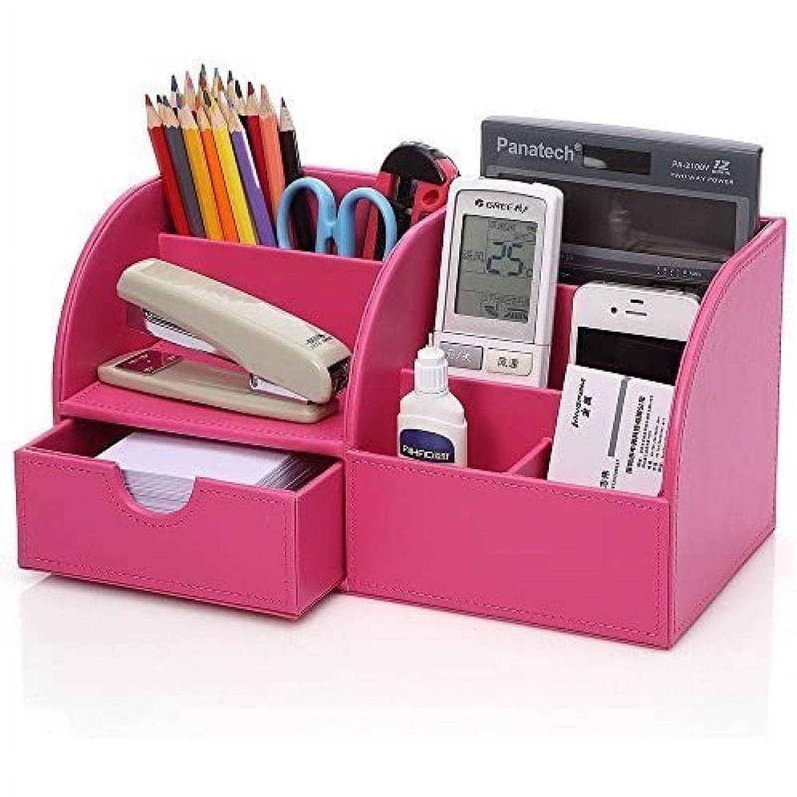 Office desk organizer organization system table organizer PU leather ...