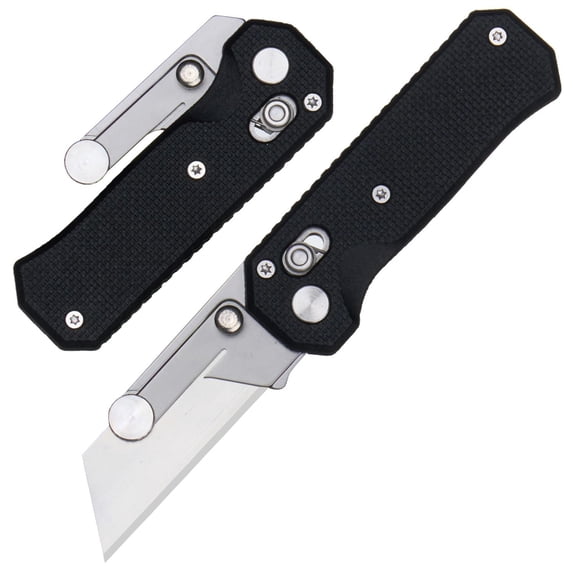 Office supplies With 10pcs Blade Folding Utility Knife, Quick Change ...