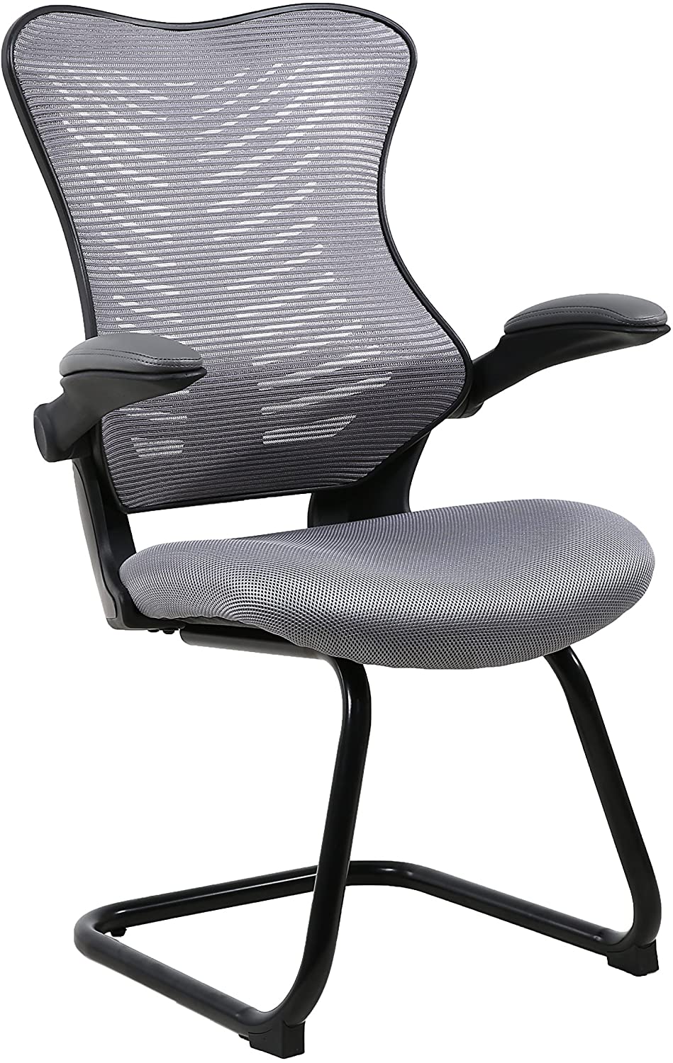 OfficeFactor Reception Guest Office Chairs with Flip Up Arms ...