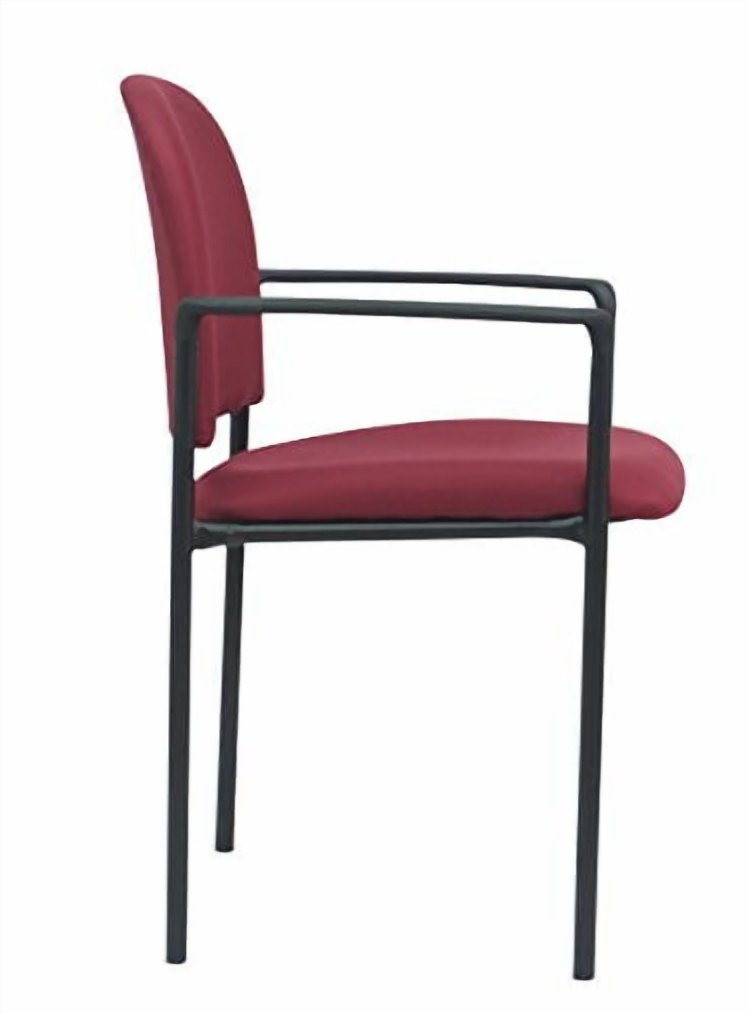 OfficeFactor Stacking gest Chair, febric Upholstered Waiting Room Chair ...