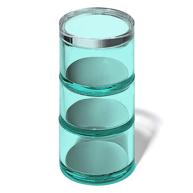 OfficeGoods Acrylic Organizer 3 Tier Stackable Round Acrylic Storage in ...