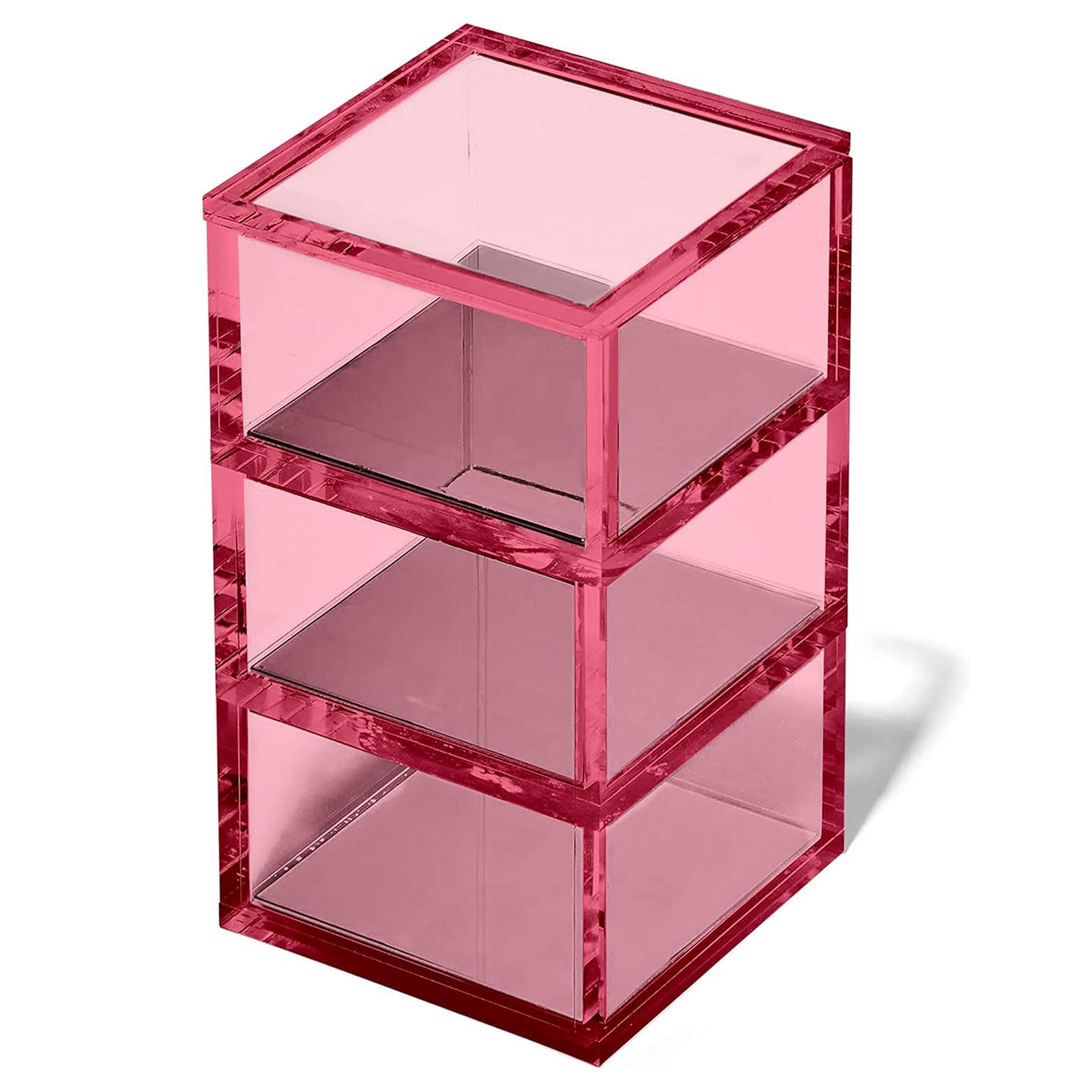 OfficeGoods Acrylic Organizer 3 Tier Stackable Square Acrylic Storage ...