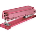 OfficeGoods Clear Acrylic Stapler in Pink for 1/4" Staples - Walmart.com