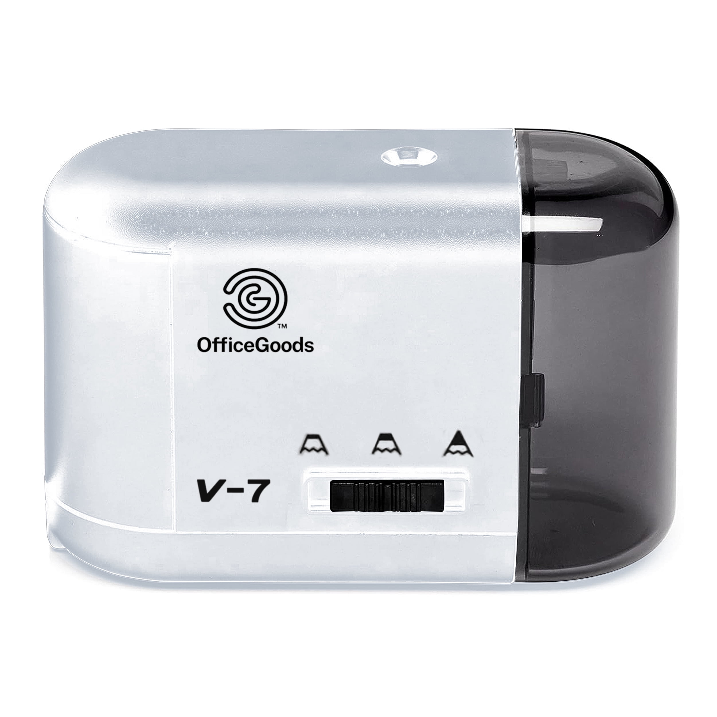 OfficeGoods USB Operated Electric Pencil Sharpener in Silver - Battery ...