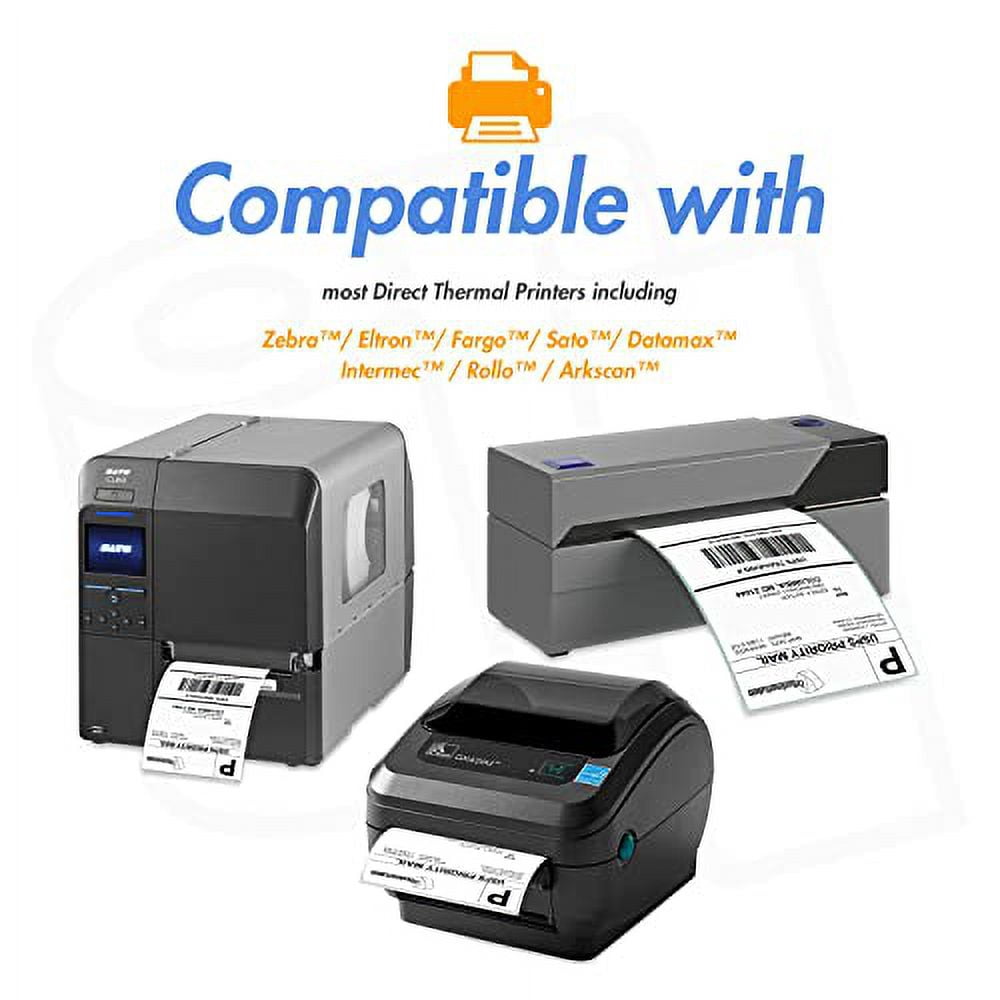 OfficeSmartLabels – 4" x 8" Direct Thermal Labels - Compatible with ...