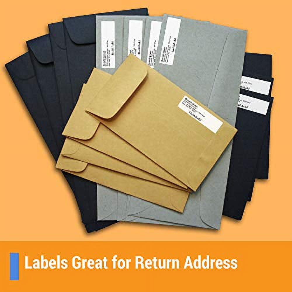 OfficeSmartLabels Rectangular 1/2 x 1-3/4 Return Address Labels for ...
