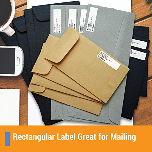 OfficeSmartLabels Rectangular 4 x 1-1/3 Address/Mailing Labels for ...