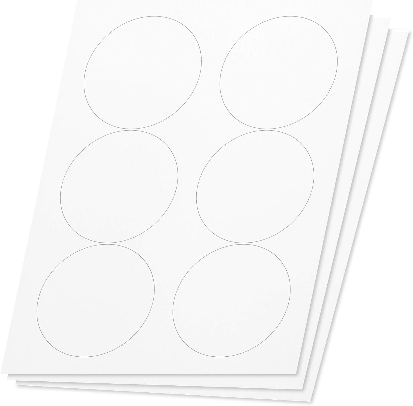OfficeSmartLabels Round Circle Dot 3-1/3 Diameter Labels for Laser ...